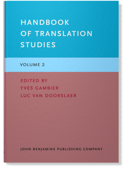 Handbook of Translation Studies: Volume 2 | Edited by Yves Gambier and ...