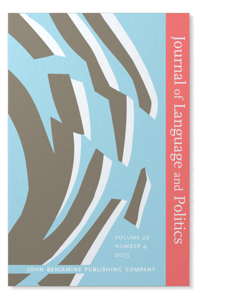 Journal of Language and Politics 22:4