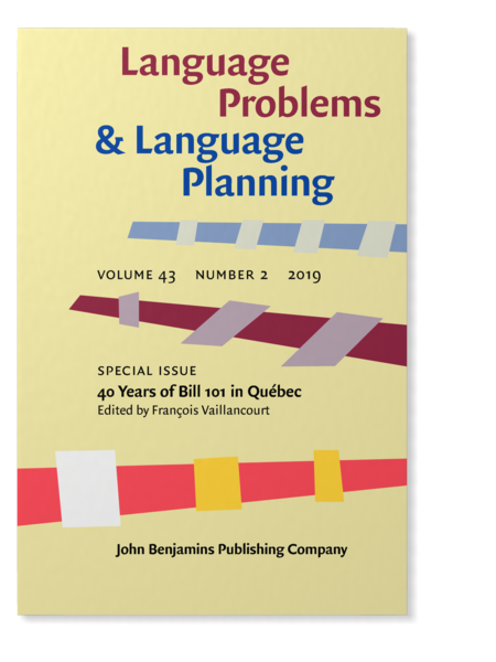 40 Years of Bill 101 in Québec. Special issue of Language Problems and ...