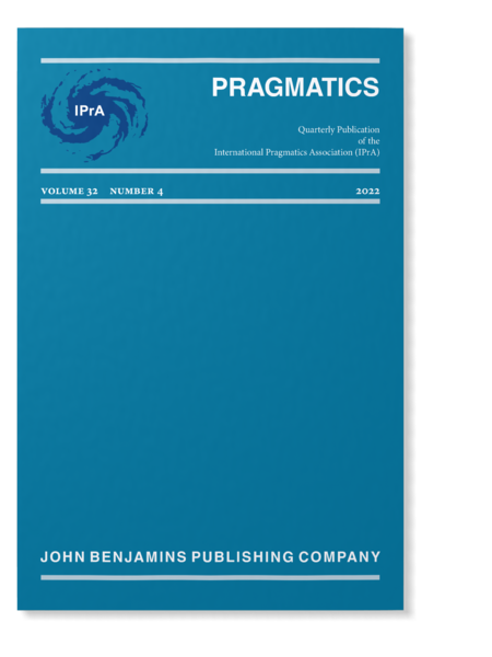 Pragmatics. Quarterly Publication of the International Pragmatics ...