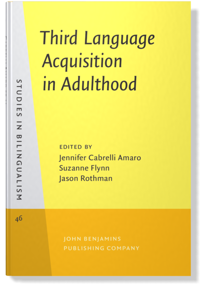 Third Language Acquisition in Adulthood | Edited by Jennifer Cabrelli ...