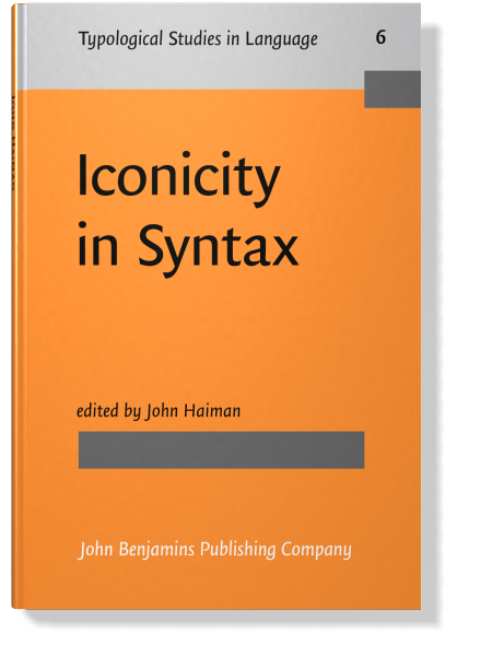 Iconicity in Syntax: Proceedings of a symposium on iconicity in syntax ...