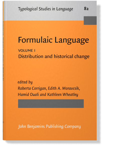 Formulaic Language: Volume 1. Distribution and historical change ...